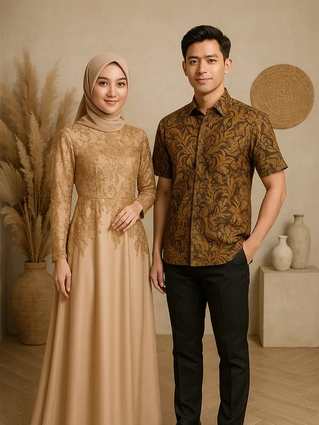 8 Inspirasi Baju Kondangan Couple Terbaru 2025, Tampil Kompak dan ...