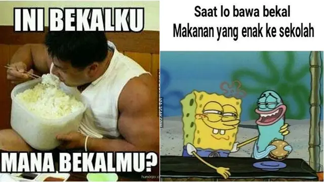 6 Meme Bawa Bekal Ke Sekolah Ini Bikin Ngakak - Hot Liputan6.com