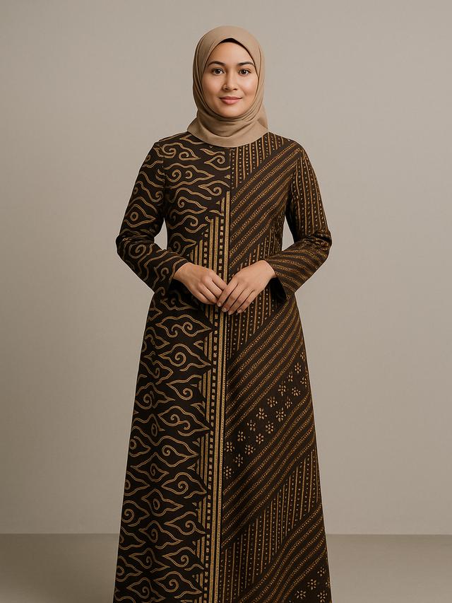 10 Model Baju Batik Syar'i Elegan Kekinian Favorit Para Hijabers di ...