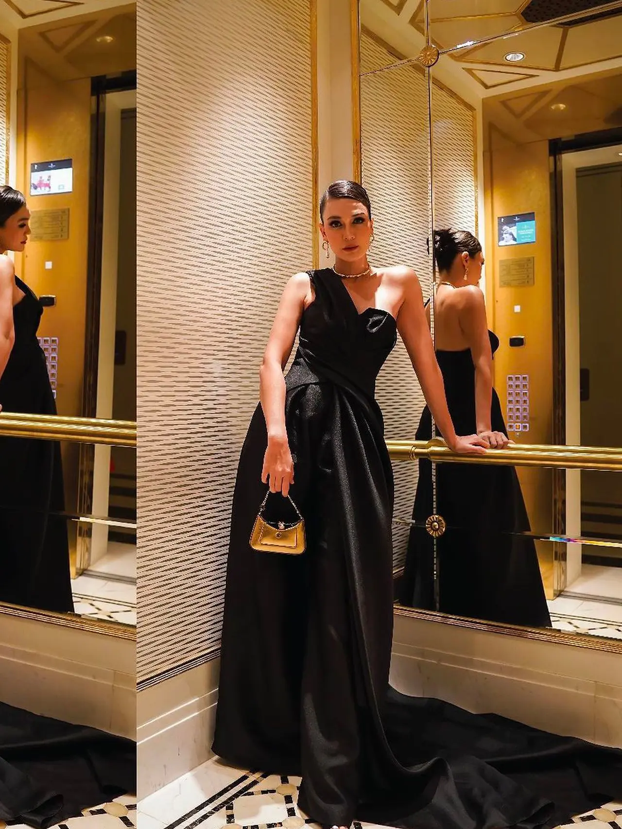 7 Potret Luna Maya Kenakan Gaun Hitam Mewah dan Elegan, Netizen: Aura ...