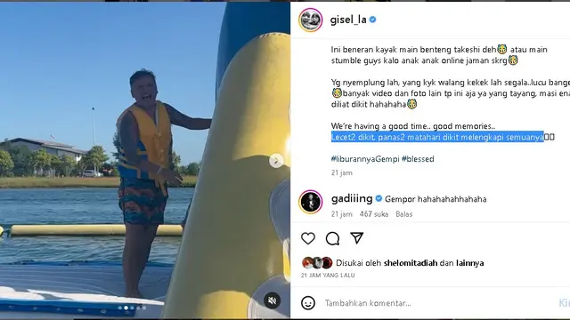 6 Potret Gisel dan Gading Marten Ajak Gempi Liburan di Bali, Akui Butuh Tenaga Besar hingga ...