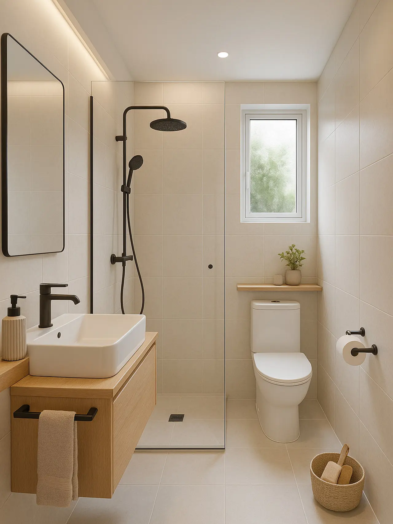 9 Model Kamar Mandi Minimalis Modern Ukuran Kecil tapi Cantik - Hot ...