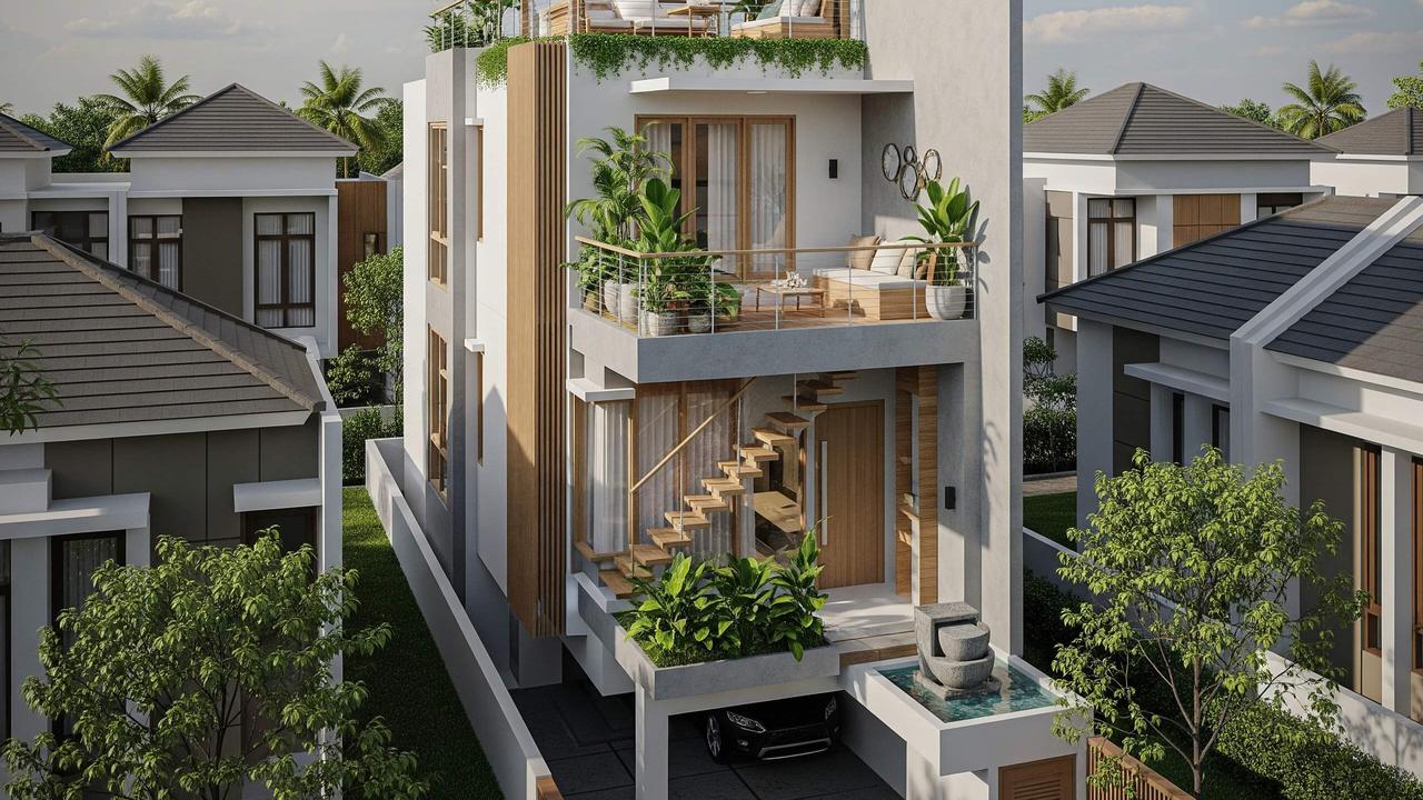 15 Inspirasi Desain Rumah Mungil Lebar 3 Meter Tapi Elegan, Cocok untuk ...