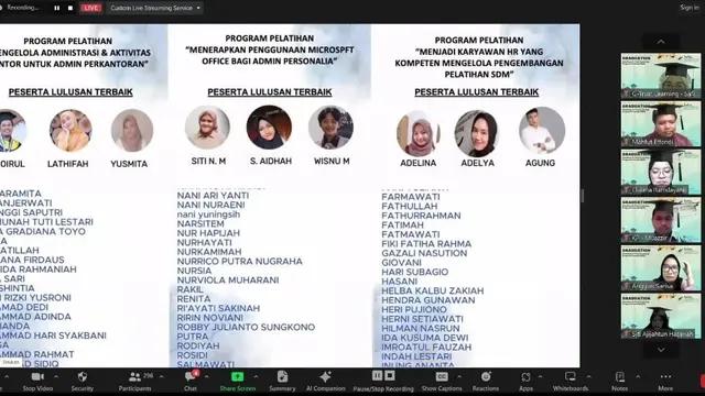 Wisuda Online Kelas Gemilang by G-Trust Learning 2023, Meraih Mimpi untuk Indonesia Emas 2045 ...