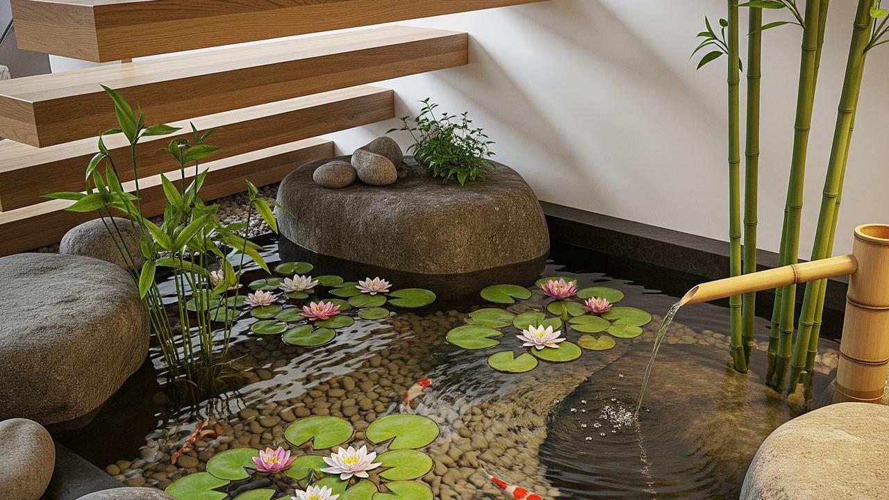 7 Desain Kolam Ikan Bawah Tangga untuk Rumah Minimalis Modern, Kekinian ...