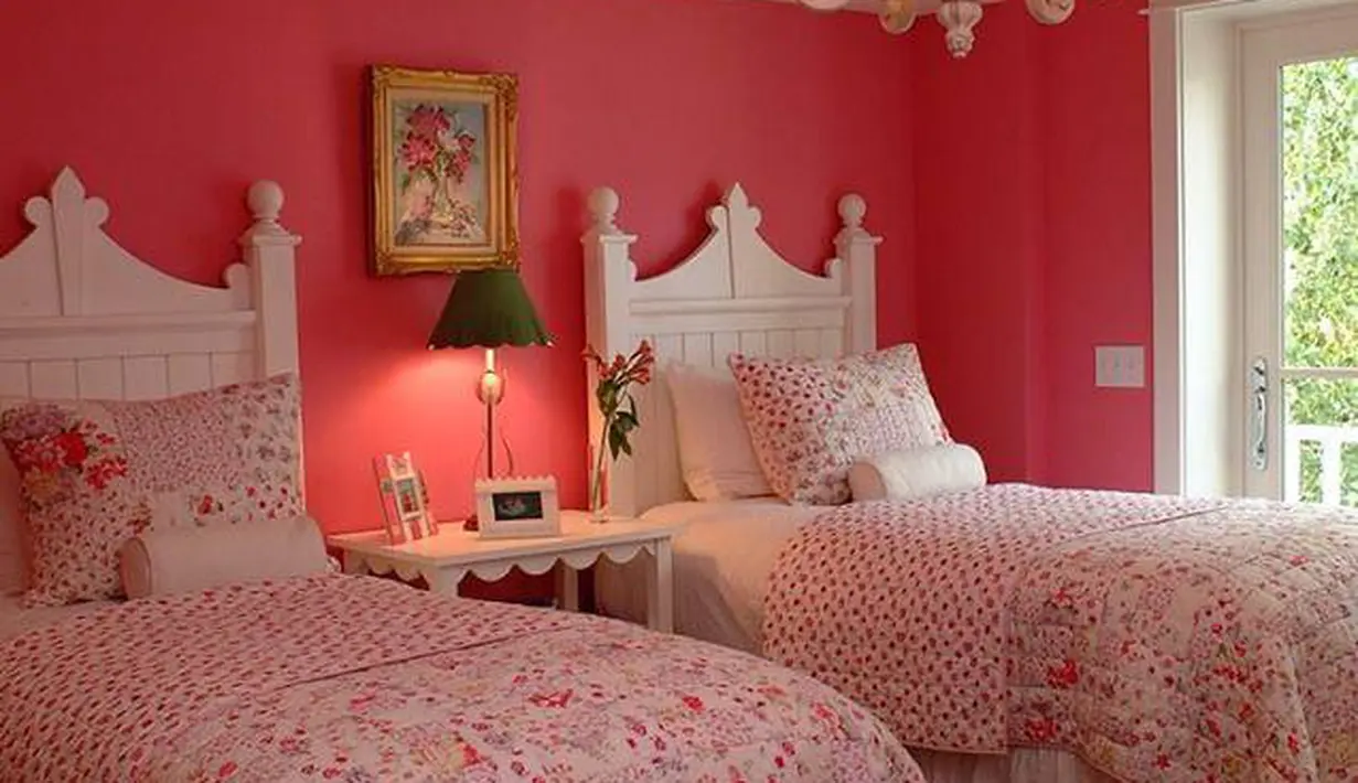 Inspirasi Kamar Tidur Nuansa Pink Untuk Buah Hati Cewek Kembar - Photo ...