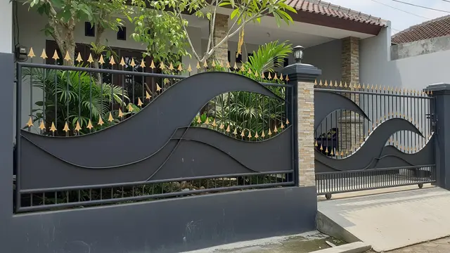 9 Desain Pagar Anti Panjat dengan Pola Artistik, Aman Sekaligus ...