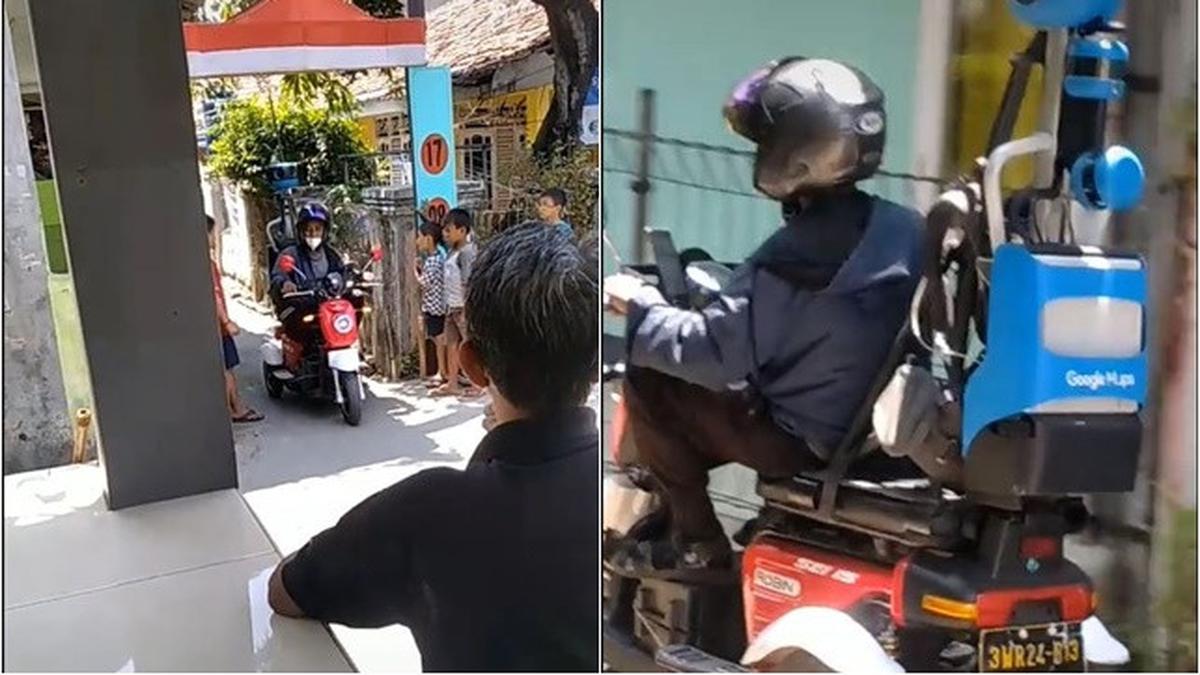 Viral Cara Rekam Google Maps, Survei Jalan Sempit Pakai Motor Roda Tiga ...