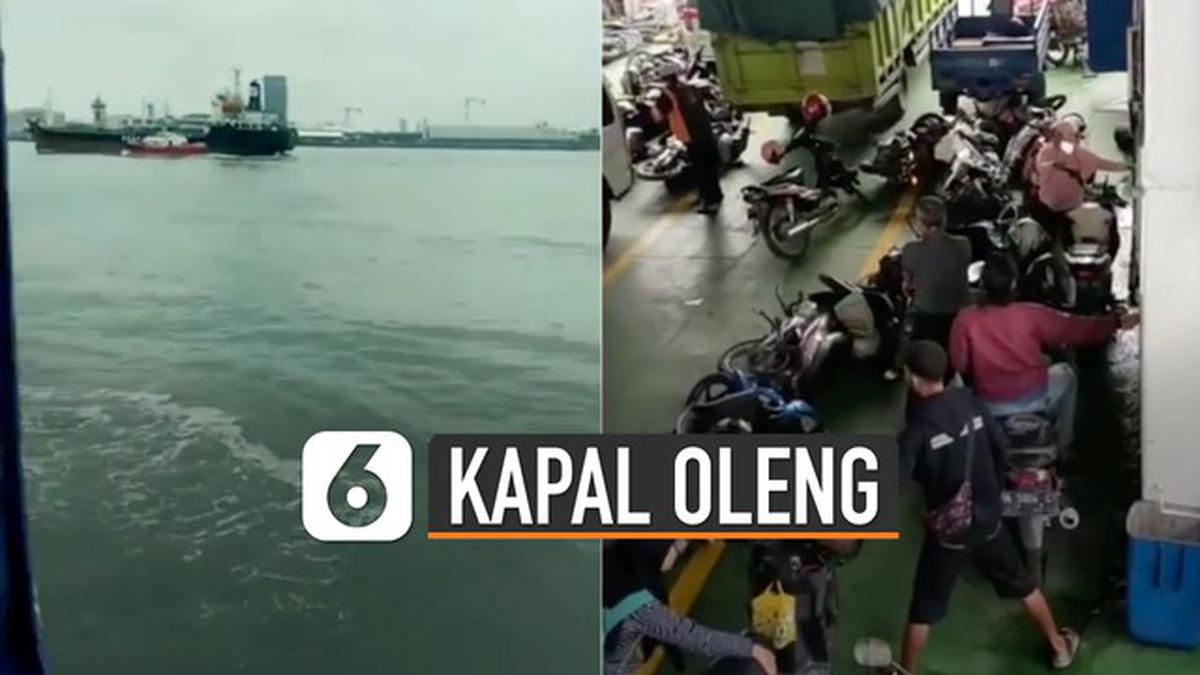 VIDEO: Viral Kapal Oleng Terkena Ombak
