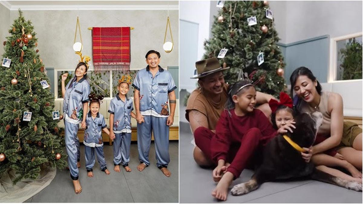 6 Potret Ryan Delon dan Sharena Persiapkan Pernak-Pernik Natal, Seru Banget