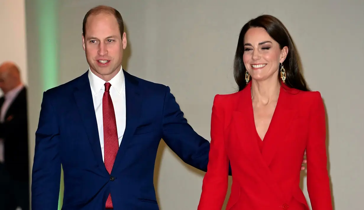 Penampilan Kate Middleton Berbalut Setelan Formal Serba Merah ...