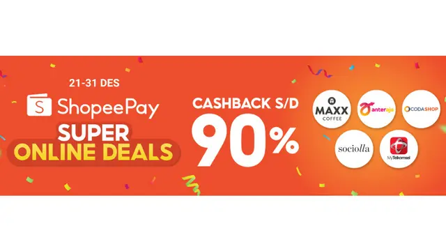 ShopeePay Siap Hadirkan Promo Cashback Hingga 90% di Akhir Tahun ...