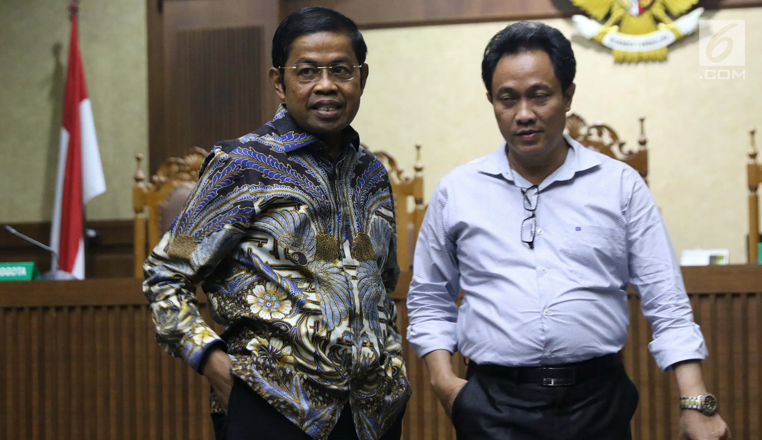 FOTO: Idrus Marham Simak Kesaksian Eni Maulani Saragih - Foto Liputan6.com