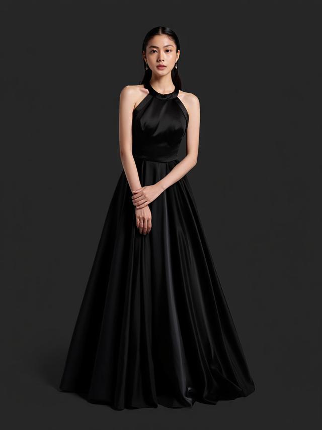 9 Model Long Dress Pesta A-Line Monokrom Terbaru, Pilihan Tepat untuk ...
