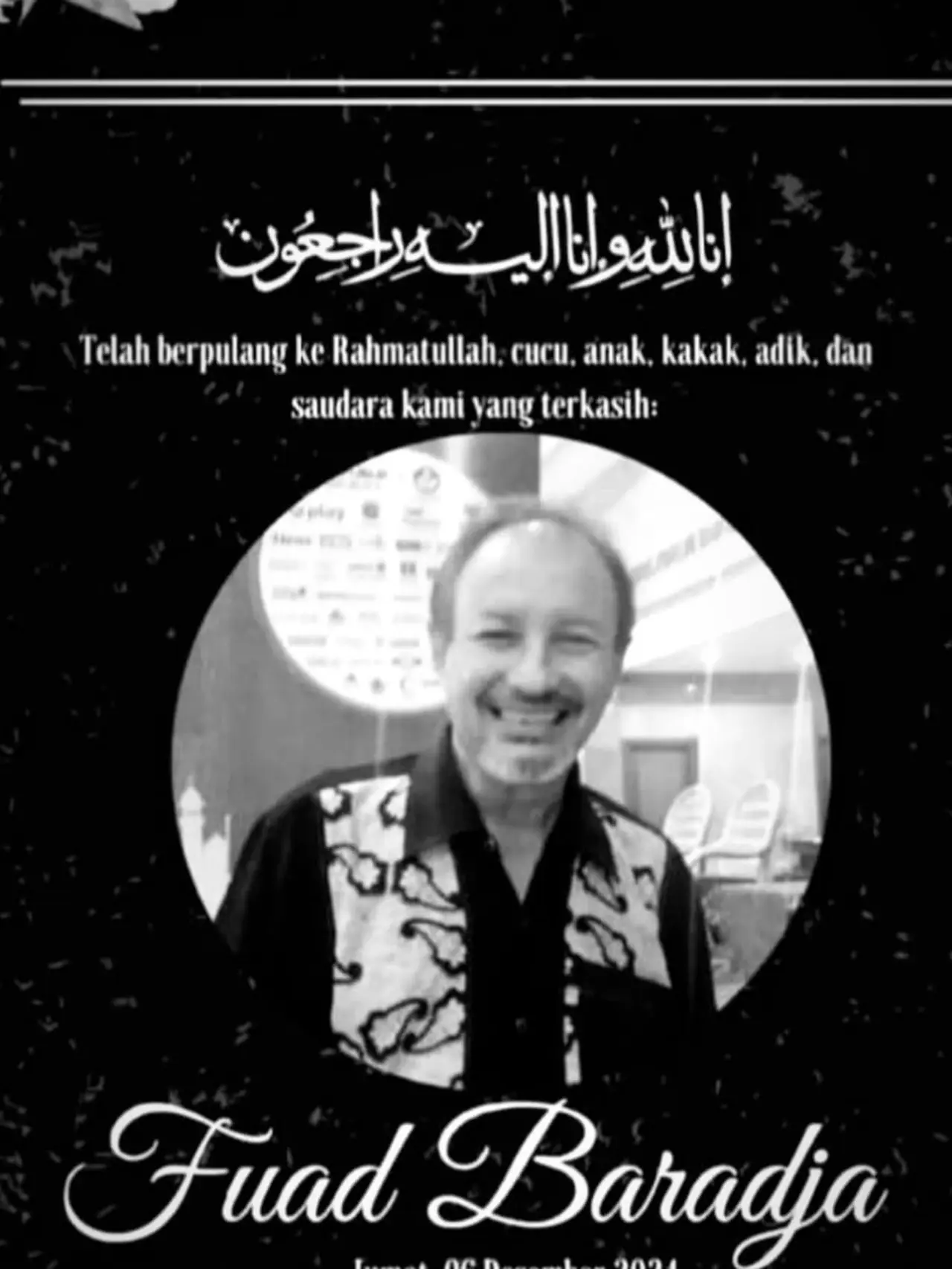 Fuad Baradja Bintang Sinetron Jin dan Jun Meninggal Dunia - ShowBiz ...