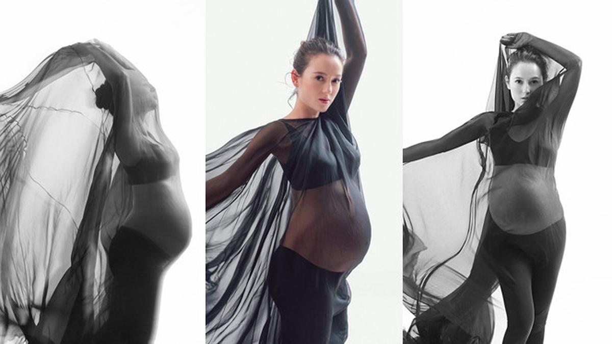 Potret Julie Estelle Maternity Shoot, Bumil Cantik dengan Gaun Transparan
