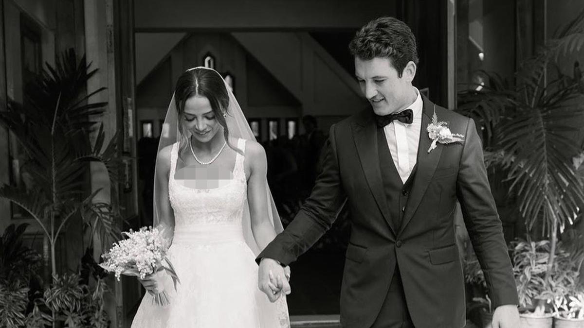 FOTO: 6 Tahun Pacaran, Miles Teller Nikahi Model Keleigh Sperry