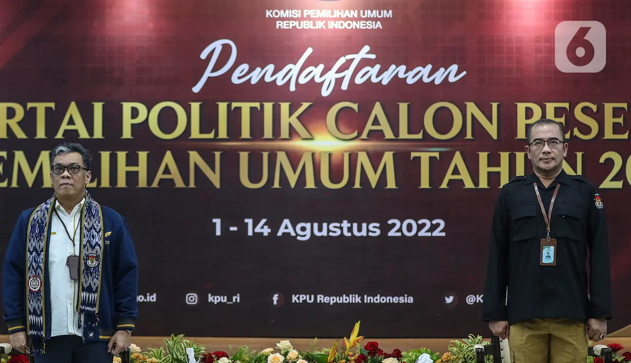 Partai Garuda Resmi Mendaftar Sebagai Calon Peserta Pemilu 2024 - Foto Liputan6.com