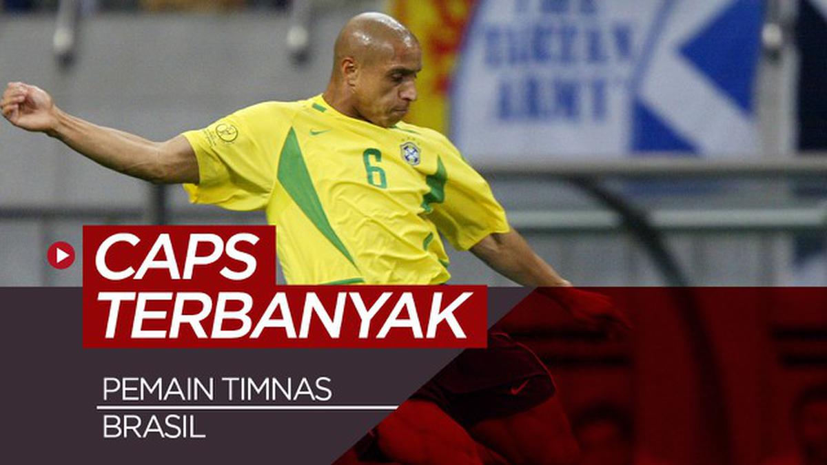 VIDEO: 5 Pemain Timnas Brasil dengan Penampilan Terbanyak - Dunia Bola.com