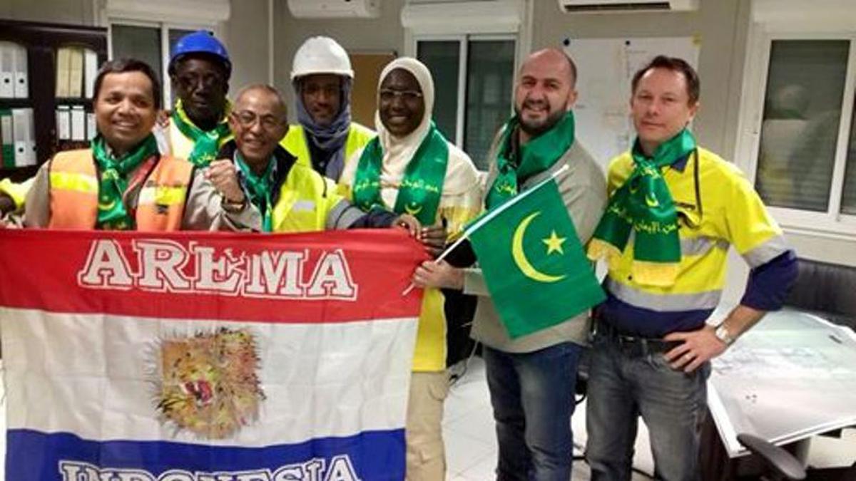 Bendera Arema Berkibar pada Perayaan Kemerdekaan Mauritania