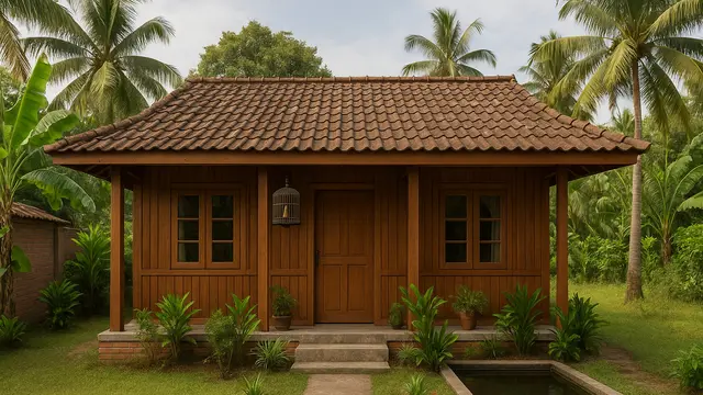 7 Inspirasi Rumah Sederhana di Desa dengan Dinding Kayu, Cocok untuk ...
