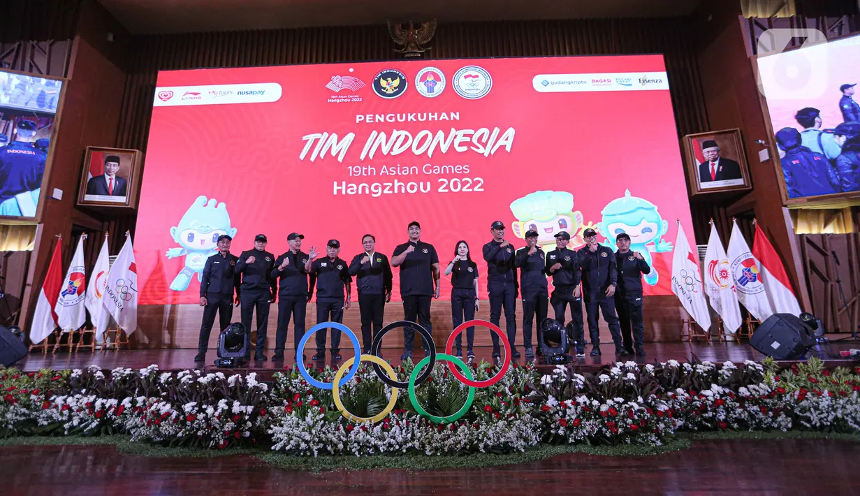 Menpora Kukuhkan Kontingen Indonesia Untuk Asian Games 2022 Foto
