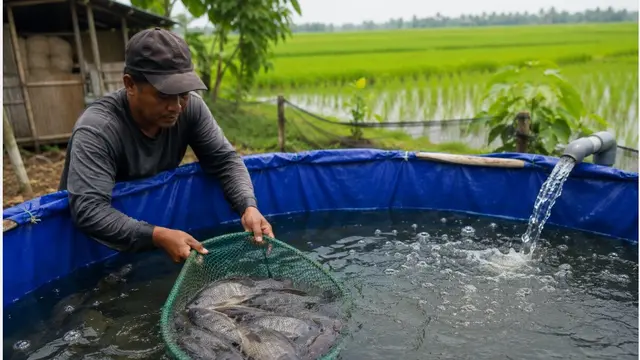 9 Ikan yang Cocok Dipelihara di Kolam Terpal Dekat Persawahan, Mudah ...