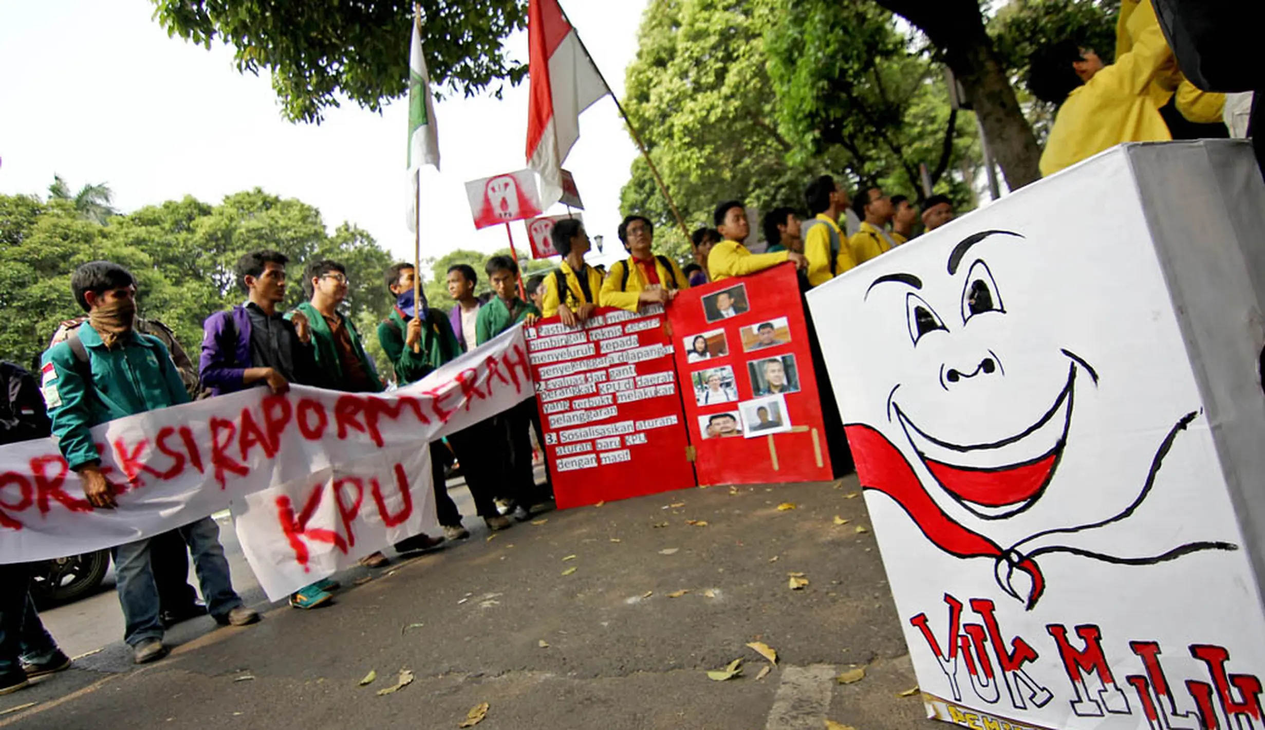 Rapor Merah KPU Dari Mahasiswa - Foto Liputan6.com