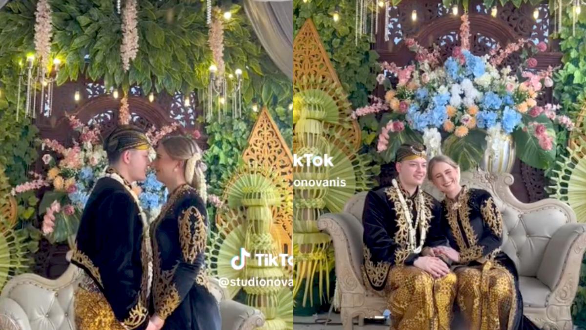 Pasangan Bule Menikah dengan Adat Jawa, Fotografer Jumpalitan Arahkan ...