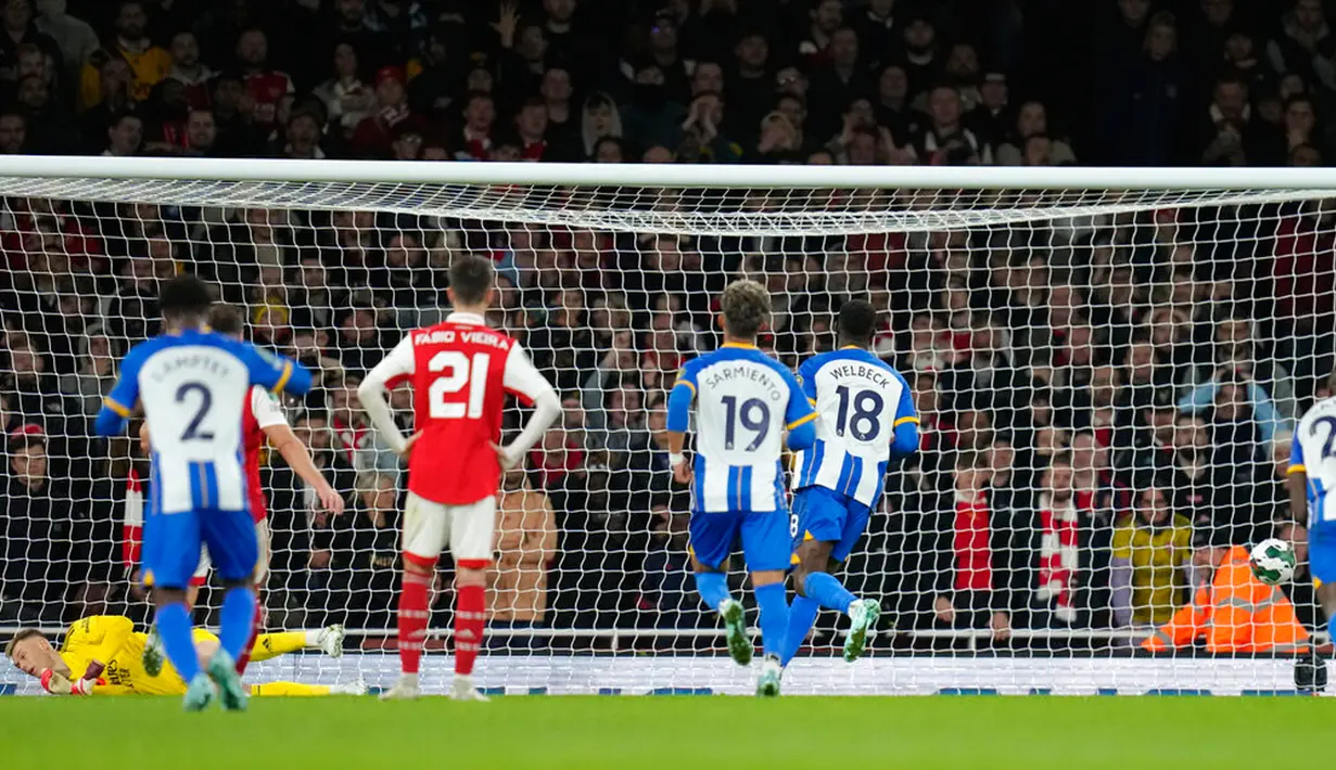 Arsenal Tersingkir dari Carabao Cup Usai Dikalahkan Brighton and Hove Albion - Foto Liputan6.com