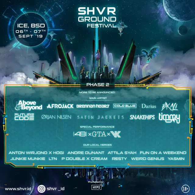 Deretan Lineup Fase Kedua SHVR Ground Festival 2019 - ShowBiz Liputan6.com
