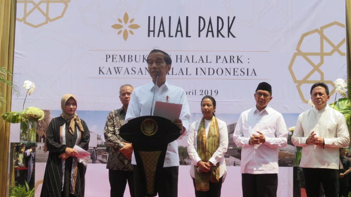 Jokowi Resmikan Halal Park, Pusat Gaya Hidup Halal Dunia