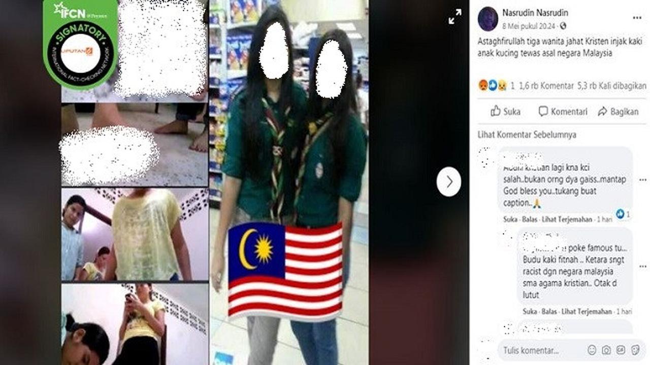 Cek Fakta: Pelaku Penyiksaan Kucing hingga Tewas Bukan Warga Malaysia