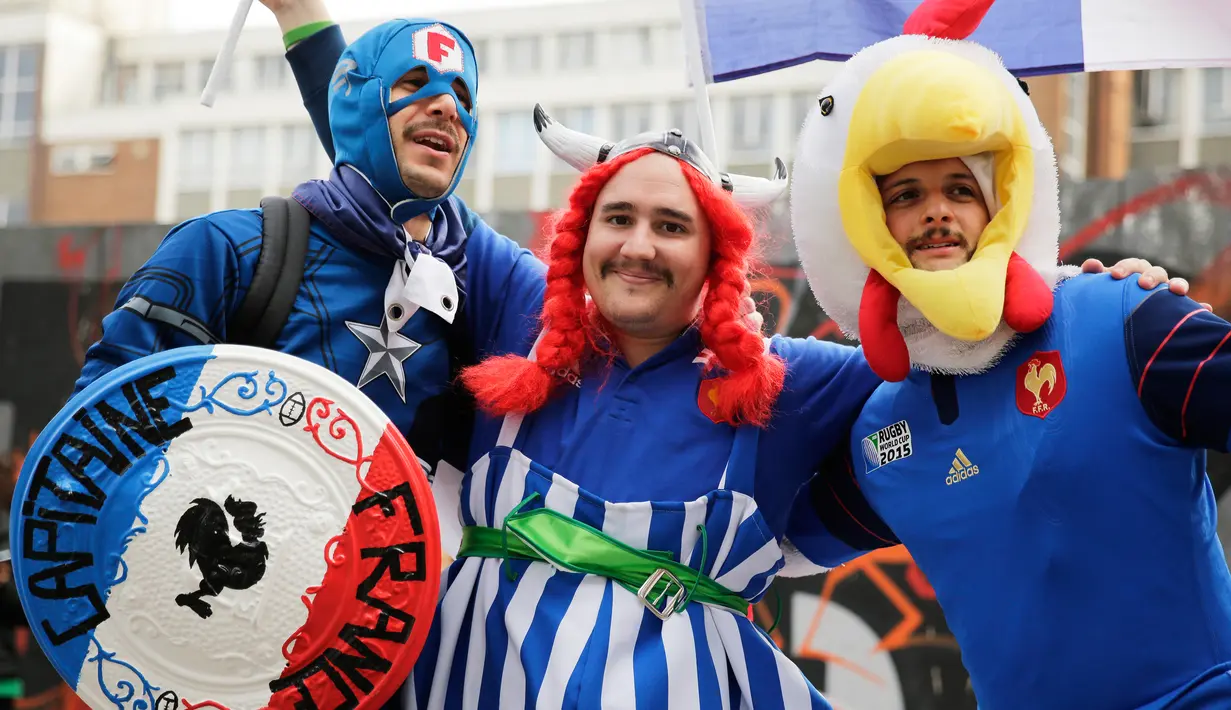 Melihat Gaya dan Pola Tingkah Suporter Rugby - Foto Liputan6.com