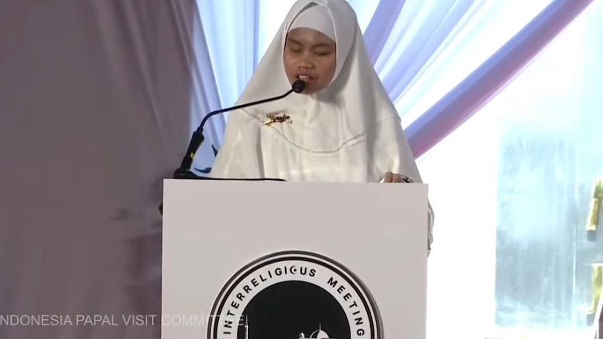 Sosok Kayla Nur Syahwa, Siswi Tunanetra yang Baca Al-Qur'an di Depan Paus Fransiskus - Lifestyle ...