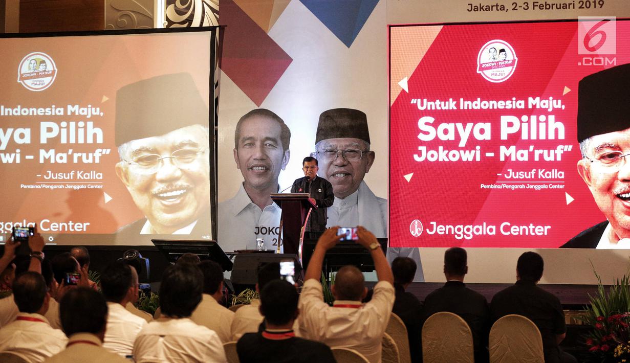 FOTO: JK Hadiri Rapat Konsolidasi Dukungan untuk Jokowi-Ma'ruf - Foto ...