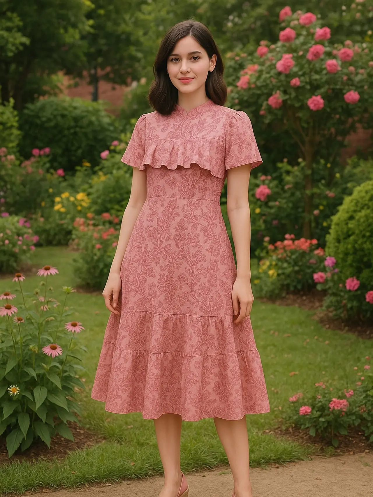 7 Inspirasi Model Dress Batik A Line yang Anggun dan Cantik, Tampil ...