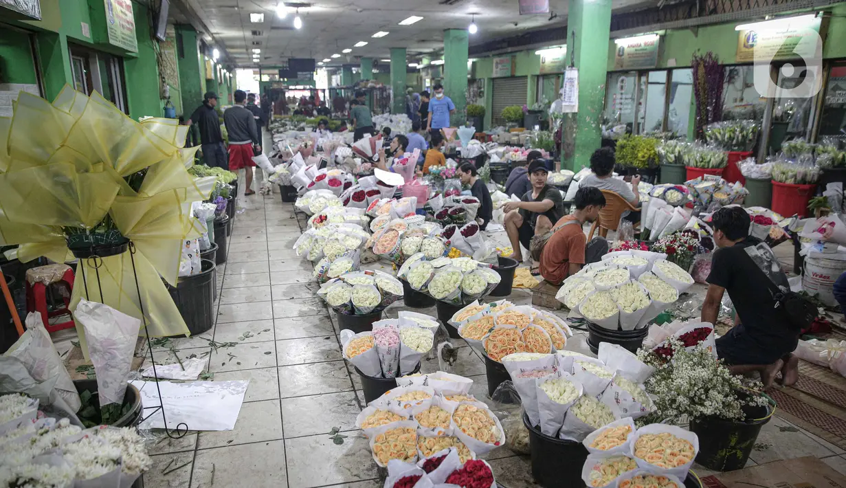 FOTO: Penjualan Bunga Buket di Hari Valentine Alami Penurunan - Foto ...