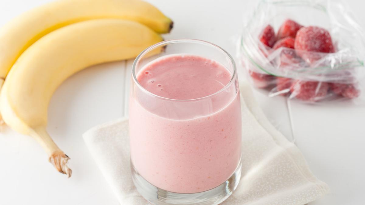 Resep Smoothies Strawberry Pisang