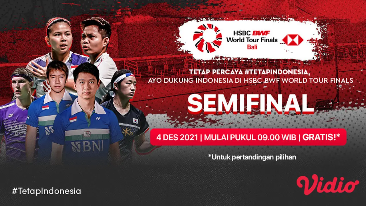 Link Live Streaming Semifinal BWF World Tour Finals 2021 di Vidio Hari Ini - Ragam Bola.com