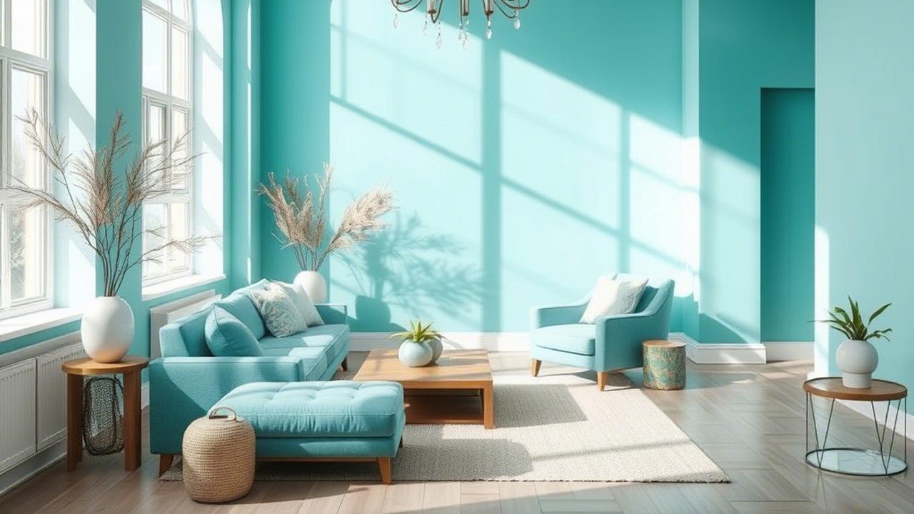 15 Inspirasi Cat Rumah Warna Tosca, Sejuk, Elegan, dan Modern
