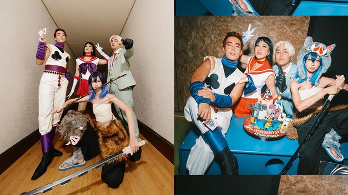 6 Potret Seleb di Ulang Tahun ‘Geng Aries’, BCL Cosplay Jadi Sailor Moon