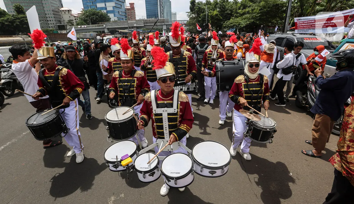 Iring-iringan Anies Baswedan Sambangi DPP PKS - Foto Liputan6.com