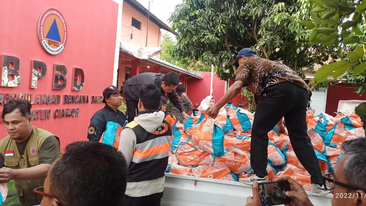 Tanggap Bencana, BNI Salurkan Bantuan Korban Gempa Cianjur - Bisnis Liputan6.com