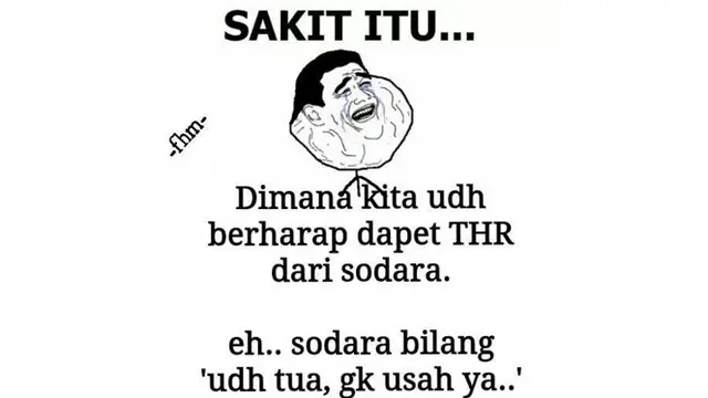 5 Meme Lucu THR Saat Lebaran Ini Bikin Geleng Kepala - Hot Liputan6.com