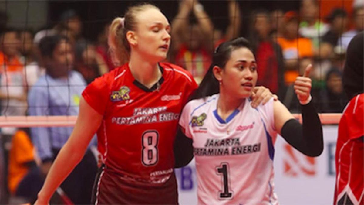 Proliga 2019: Tim Putri Jakarta Pertamina Mengunci Status Juara Putaran ...