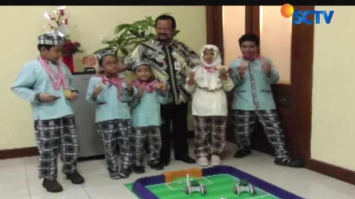 5 Murid SD Asal Solo Juarai Kompetisi Robot Internasional di Jepang - News Liputan6.com