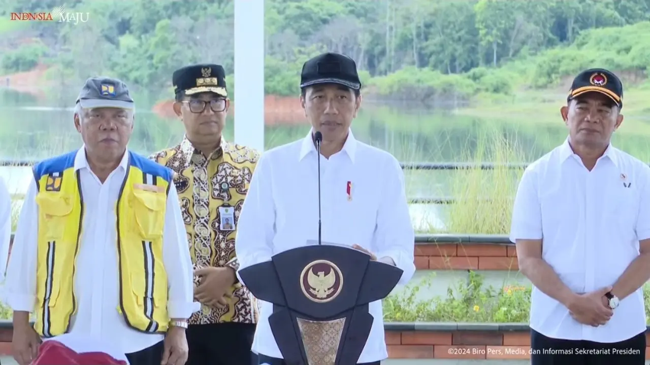 Jokowi Resmikan Bendungan Sepaku-Semoi, Bakal Jadi Sumber Air Minum IKN hingga Sebagian ...