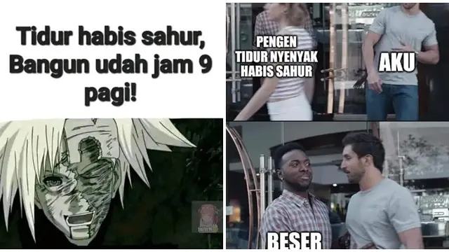 6 Meme Tidur Setelah Sahur Ini Sering Dialami, Bikin Angguk Setuju ...
