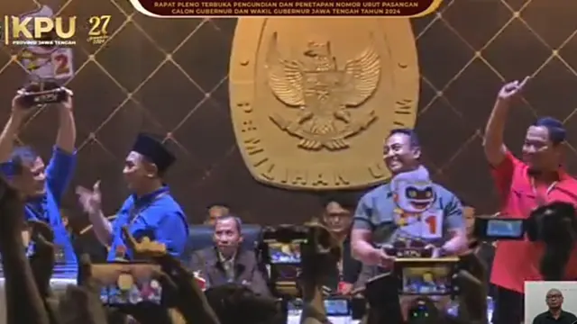 Nomor Urut Cagub-Cawagub Jateng 2024: Andika-Hendi 1, Luthfi-Taj Yasin 2 - Pemilu Liputan6.com